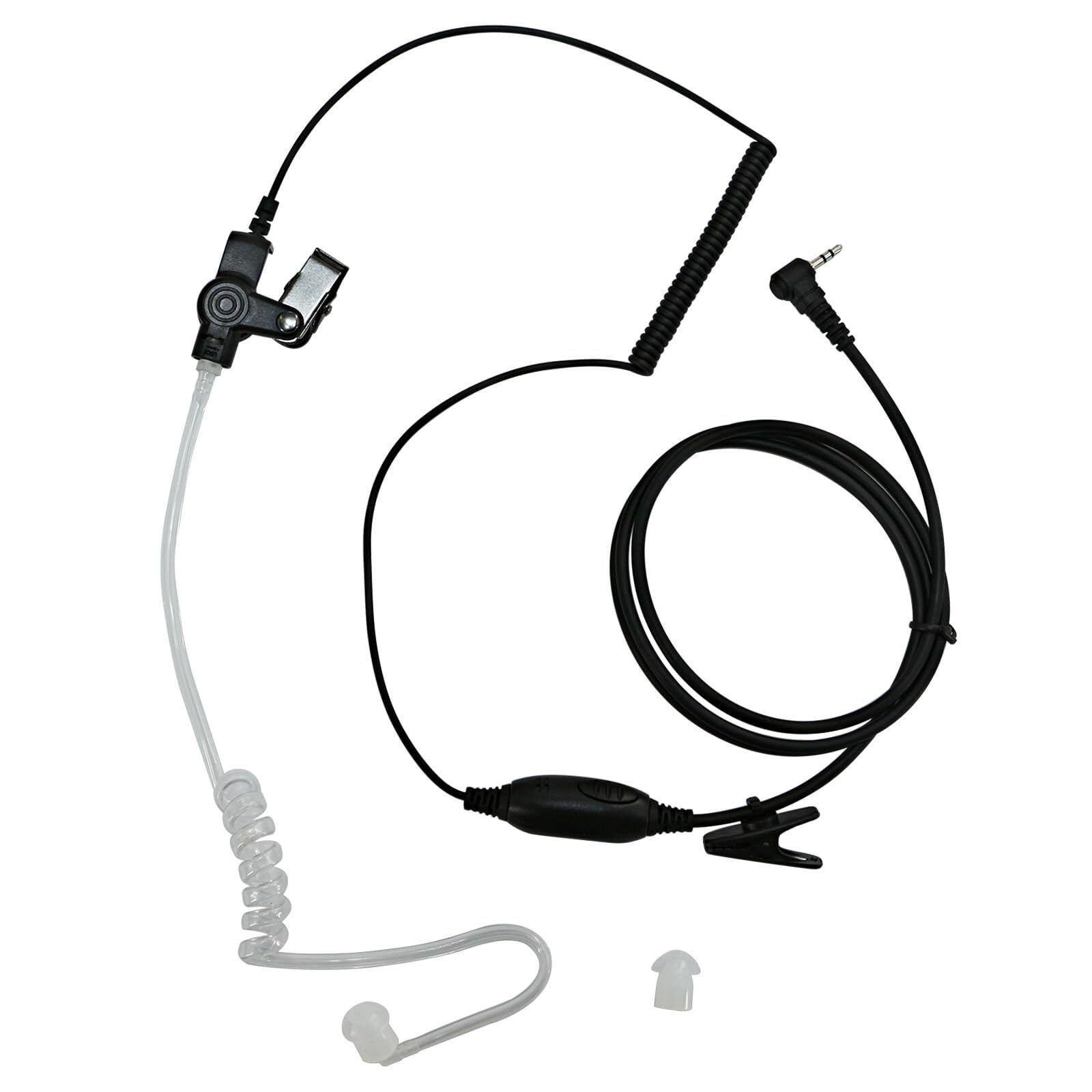Walkie Talkie Headset Microphone, Transparent Concealed Acoustic Tube ...