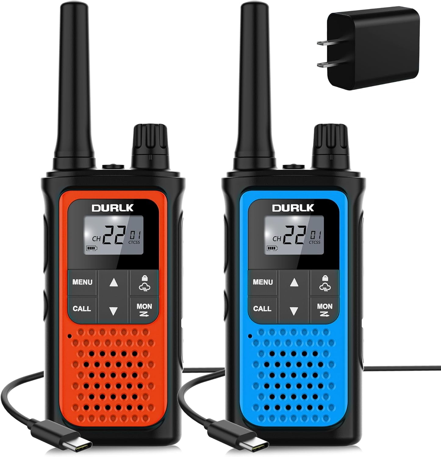 Walkie Talkies for Adults Long Range 2 Pack, Rechargeable Walkie ...