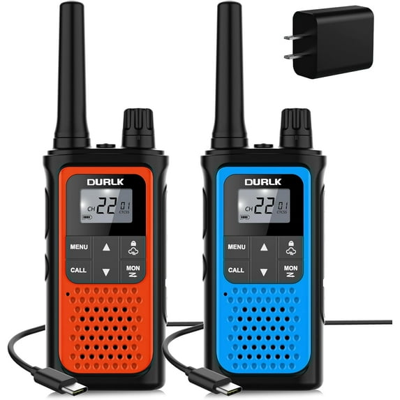Walkie Talkies for Adults Long Range 2 Pack, Rechargeable Walkie ...