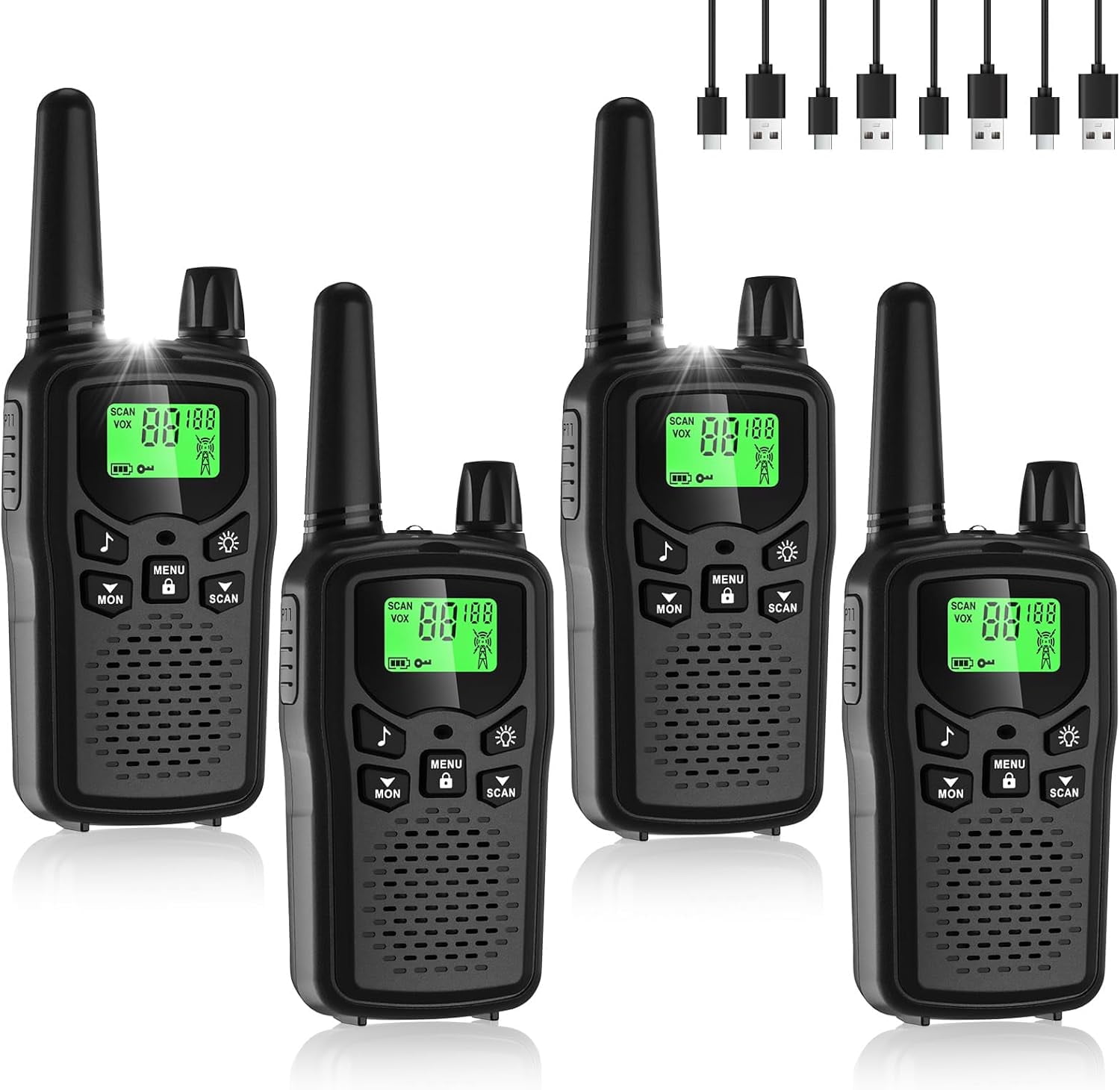 Walkie Talkies for Adults Long Range, Rechargeable Walkie Talkie 22 FRS ...