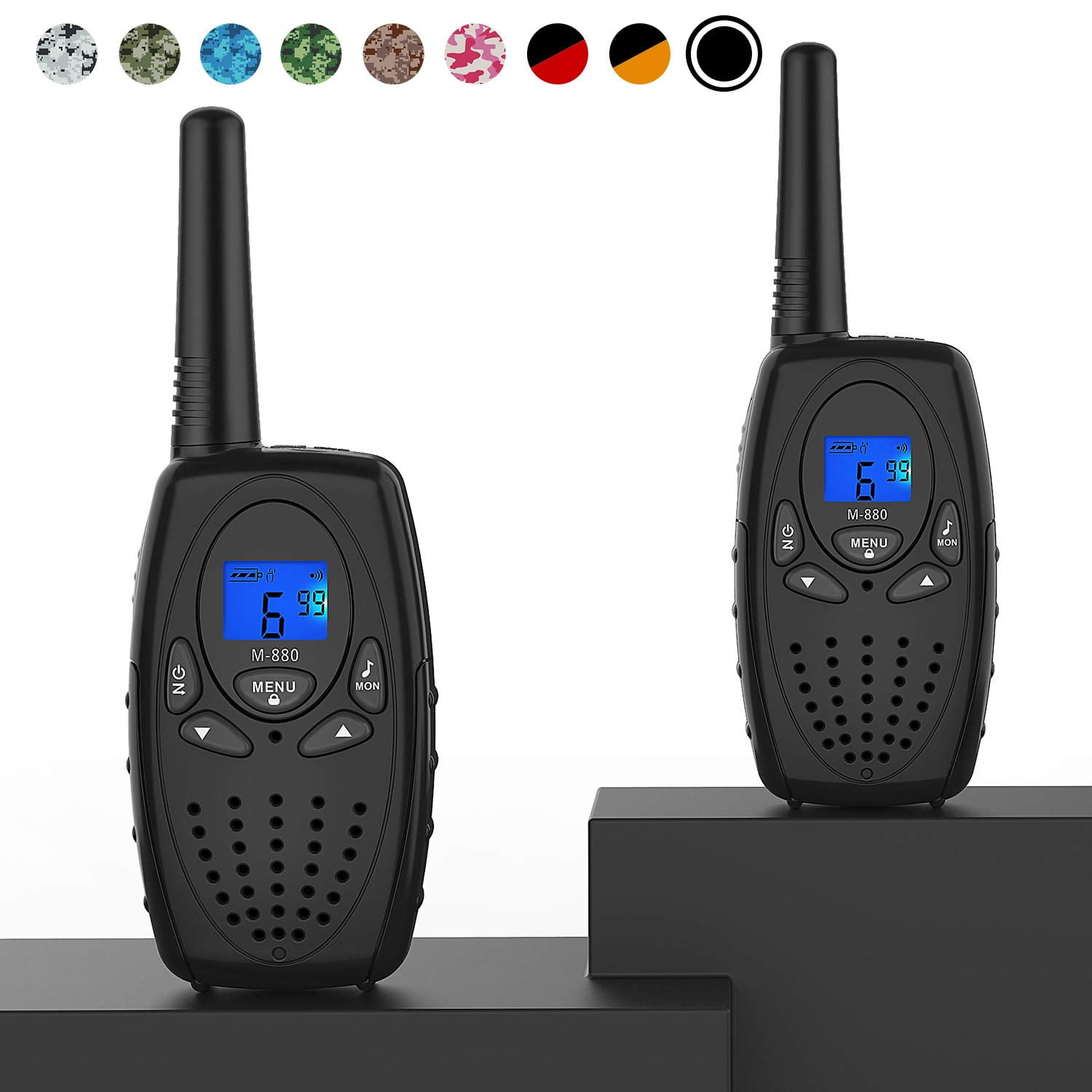 Walkie Talkies for Adults, M880 FRS Two Way Radio Long Range with VOX ...