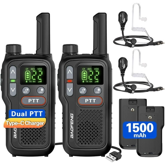 Walkie Talkies Long Range for Adults,Rechargeable FRS Walkie Talkies ...