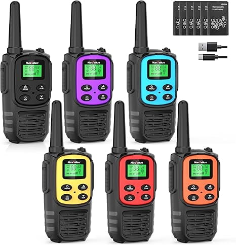 Walkie Talkies Long Range for Adults Rechargeable Walkie Talkies 6 Pack ...