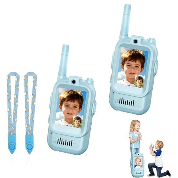 WalkieTalkies for Kids, Handheld 2Pack Rechargeable Video Intercom Kids ...