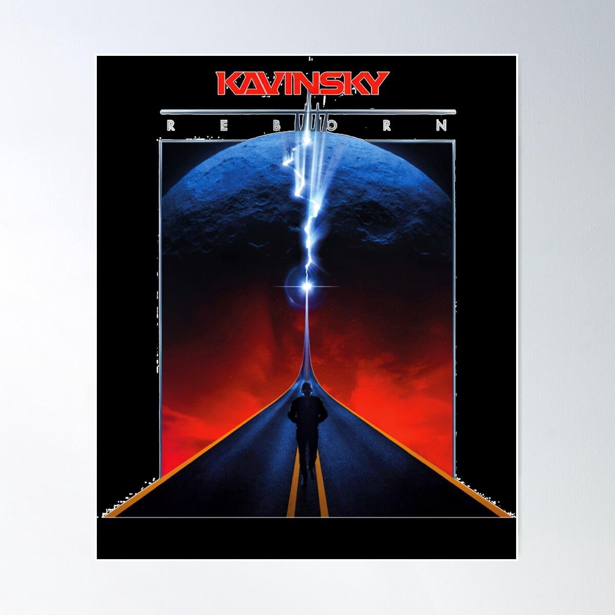 Walking Alone Kavinsky Reborn Essential Poster Wall Art, Modern Wall ...