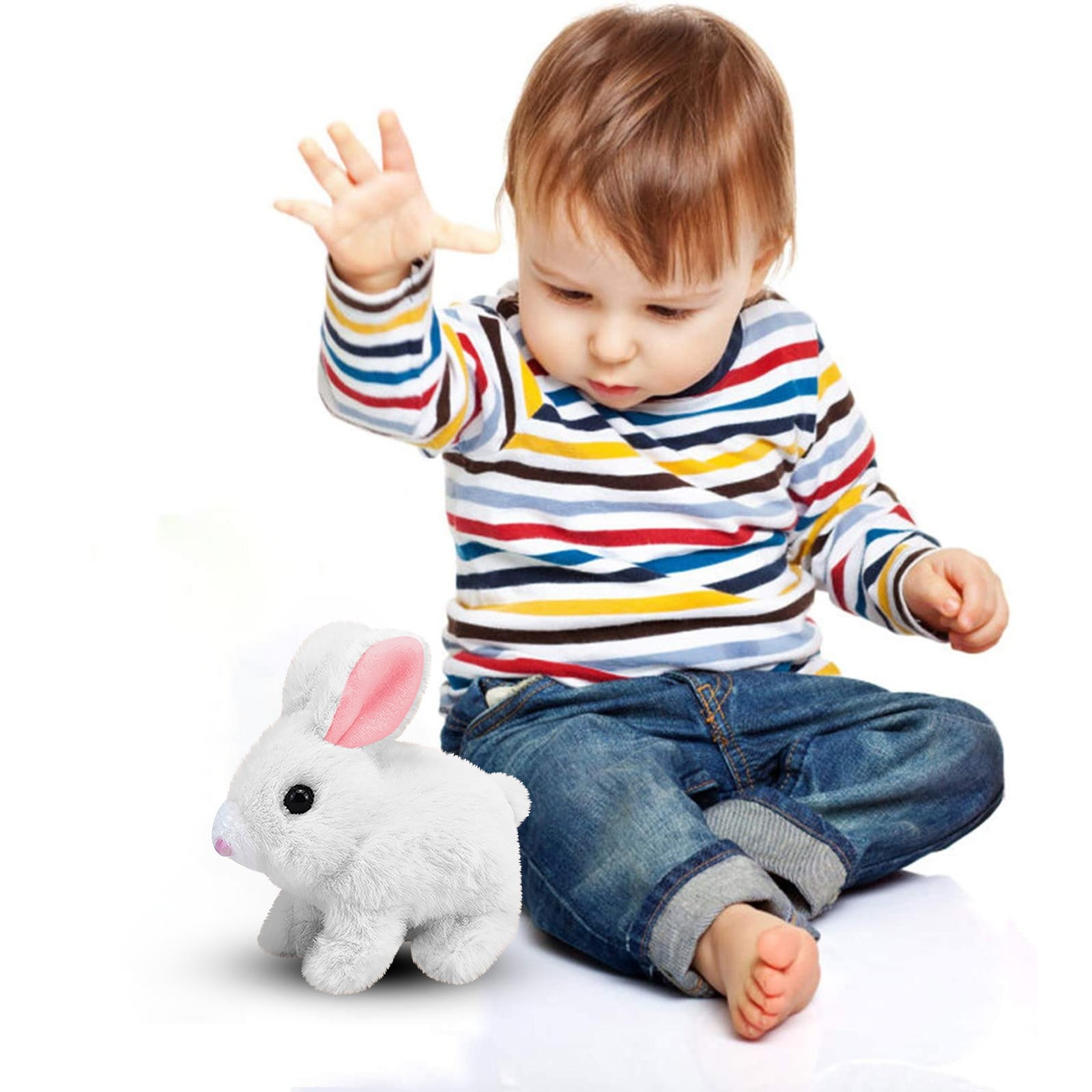 Walking And Talking Interactive Toys Electric Plush Rabbit Toys ...
