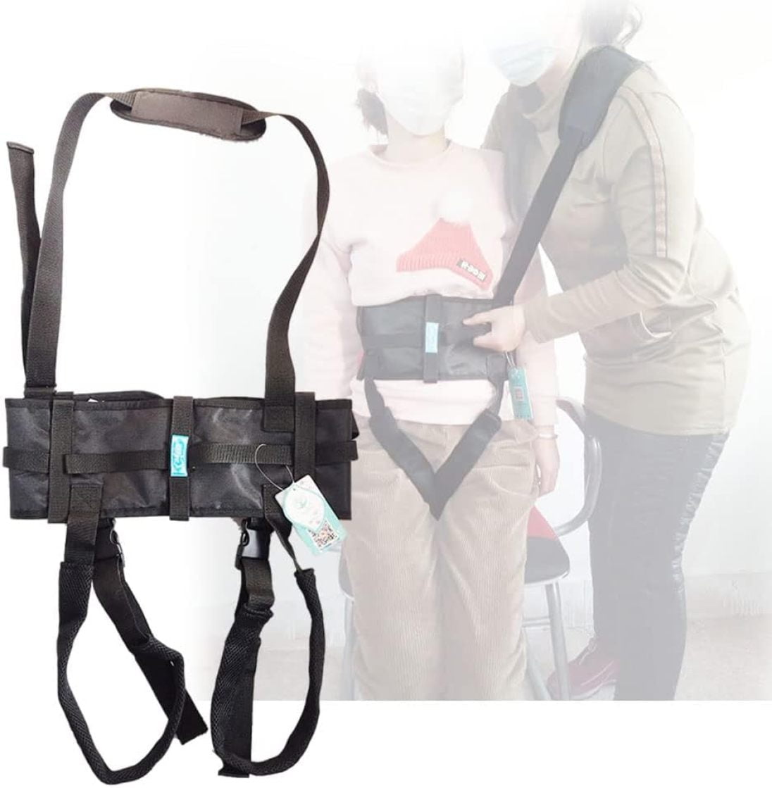 Walking Assist Belt, Patient Lift Sling Transfer Gait Belt, Elderly ...
