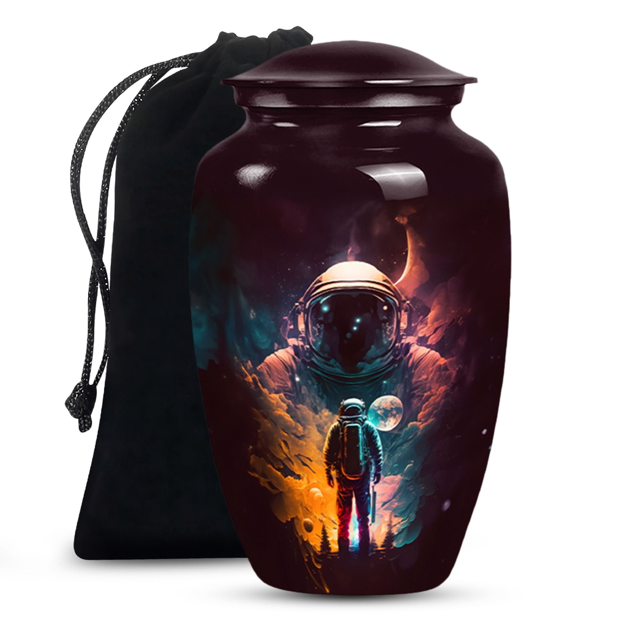 Walking Astronaut Funeral Urns For Human Ashes Adult Women - Burial Large Urn For Ashes Adult ...