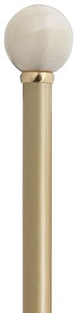 Walking Cane Ball Knob Cane High Gloss Metallic Champagne Shaft, Ivory ...