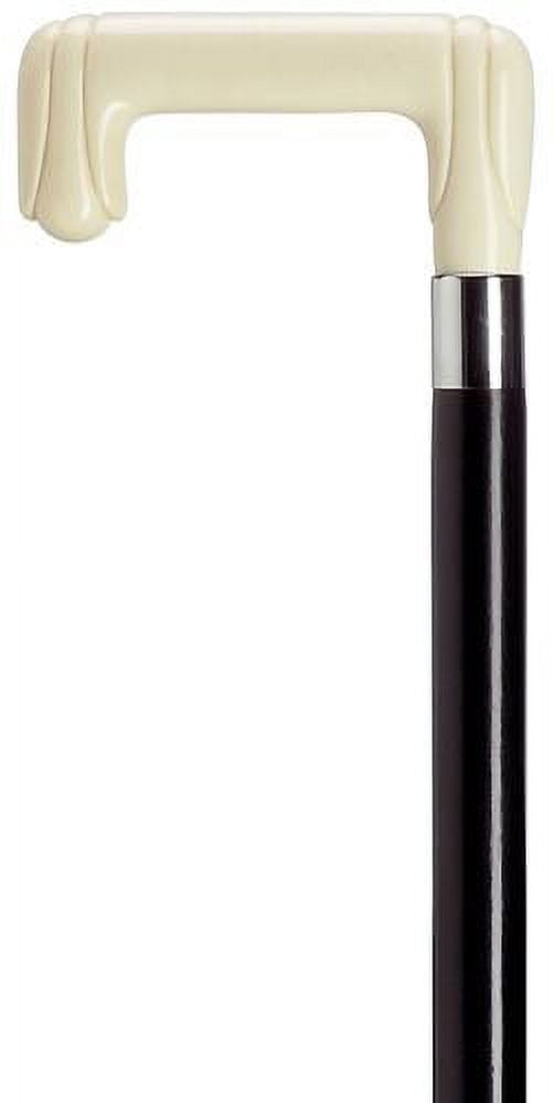 Walking Cane Carved Square Cane Black Maple Shaft, Simulated Ivory ...