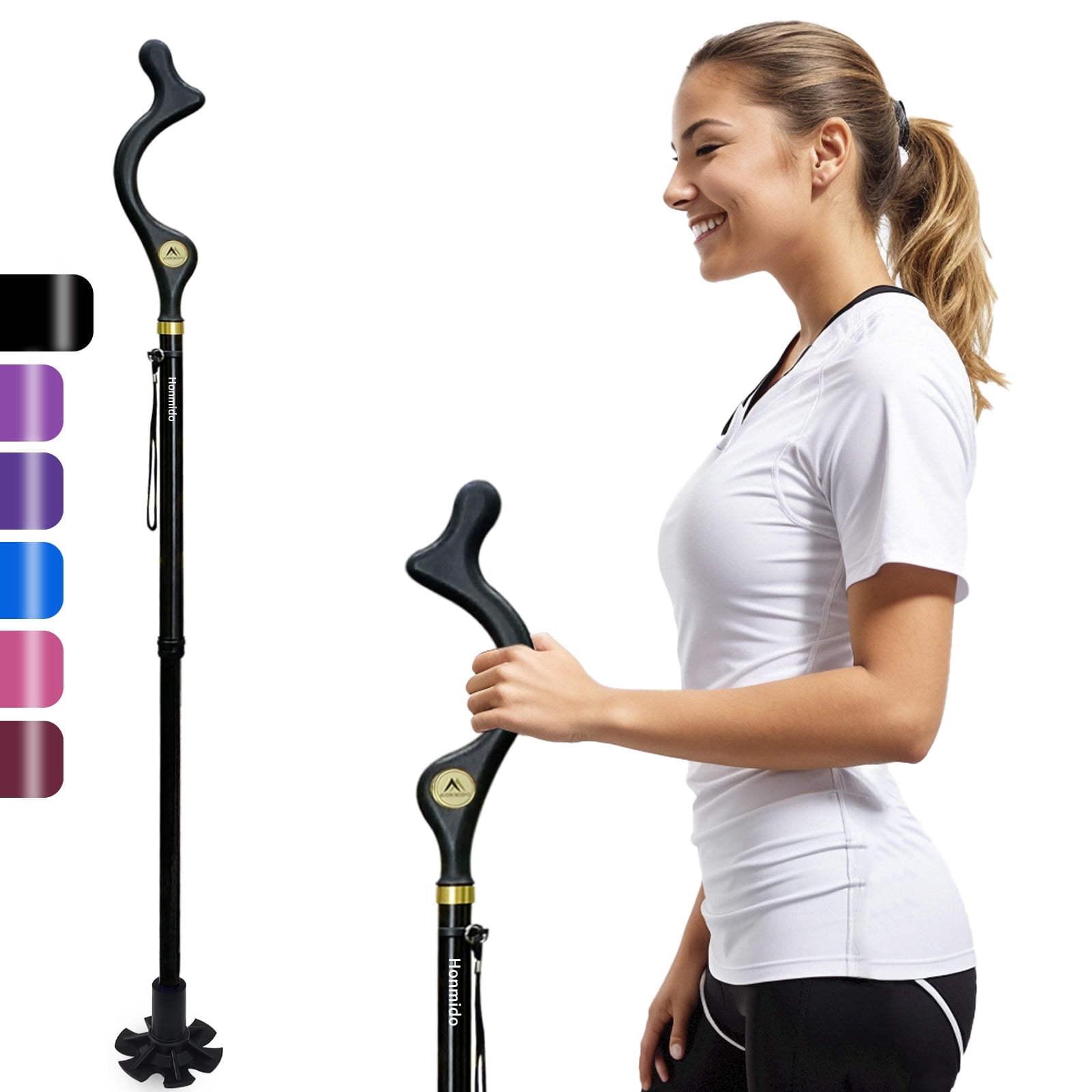 Walking Cane Foldable for Men & Women Seniors for Balance,Self Standing ...