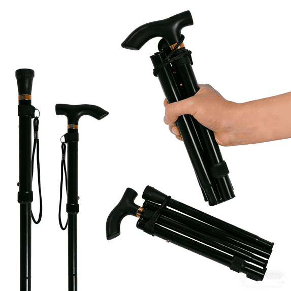 Walking Cane, Folding Cane for Man & Women, Portable Lightweight, 4 ...