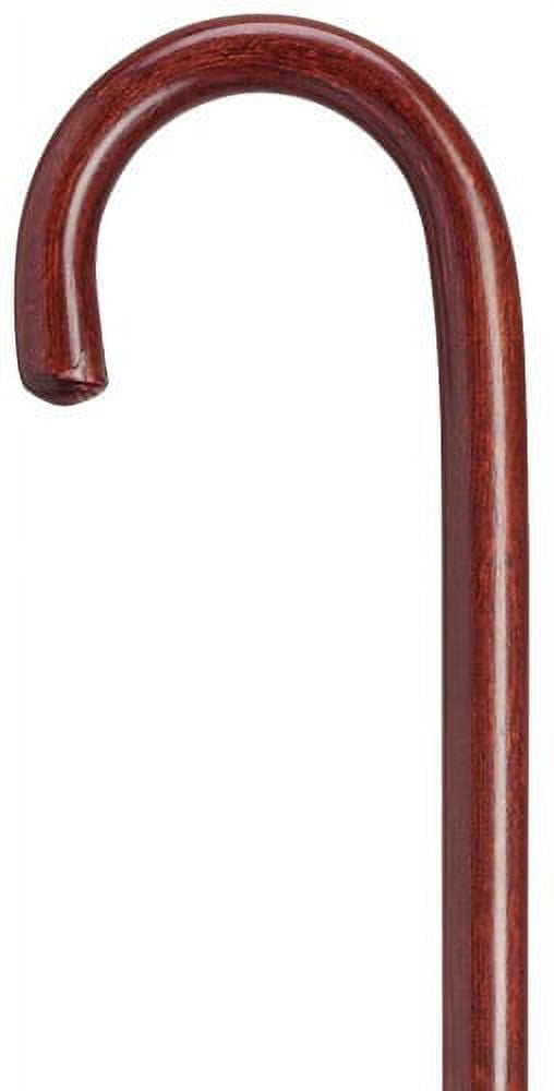 Walking Cane Mahogany Round nose crook handle hospital cane, ash wood ...