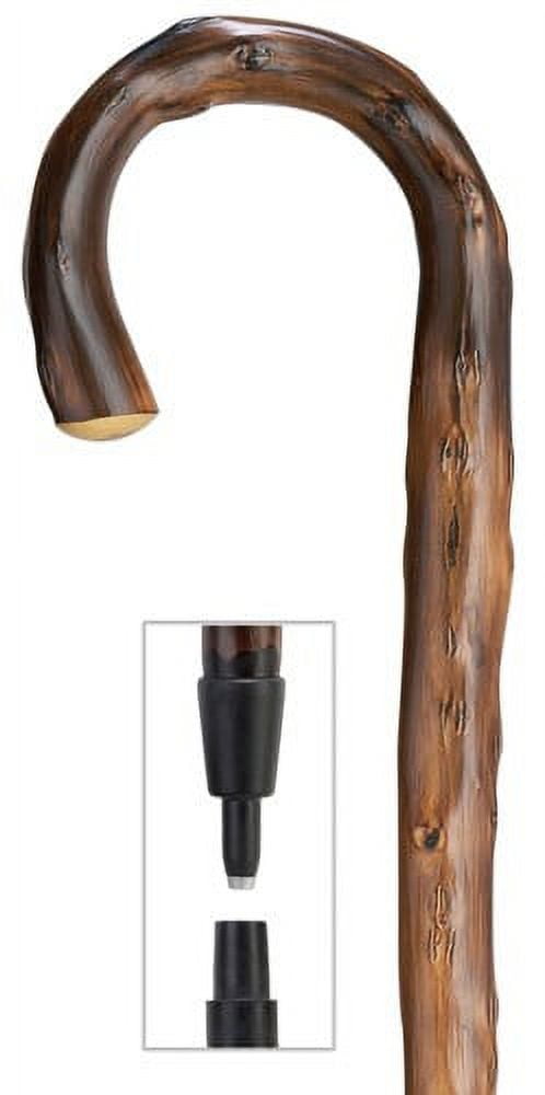 Walking Cane Men Crook Cane Scorched Stain Congo Chestnut Cane ...