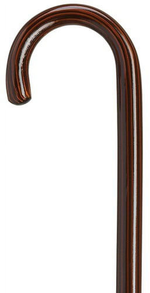 Walking Cane Men Round Nose Crook Handle Castania Finish 1" Wood Cane ...
