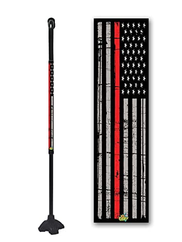 Walking Cane Offset Foam Handle Quad Foot 4 Point Cane Tip Adjustable ...