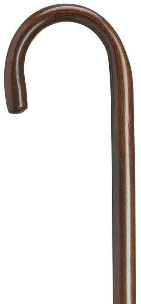 Walking Cane Walnut Round nose crook handle hospital cane, 7/8 ...