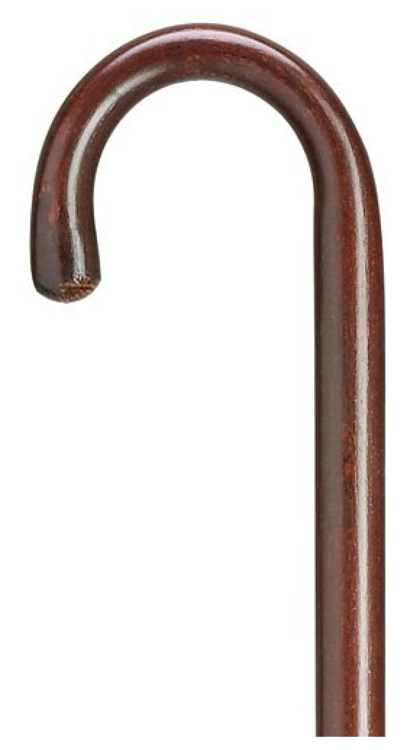 Walking Cane - Walnut round nose crook handle hospital cane, 1 ...