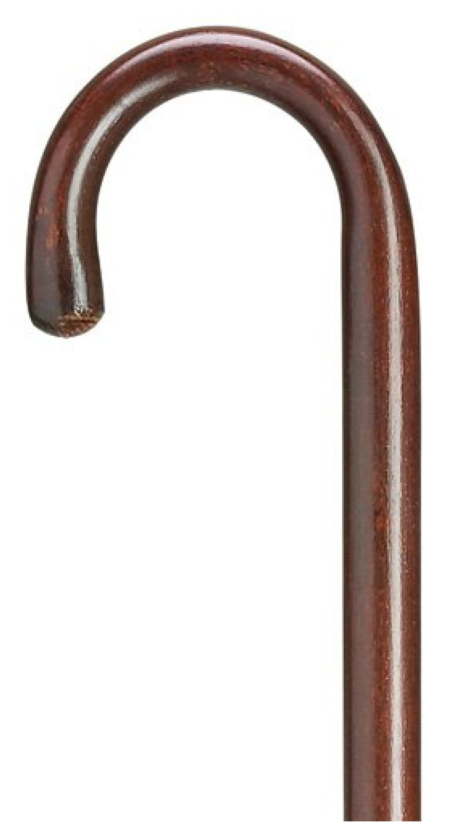 Walking Cane - Walnut round nose crook handle hospital cane, 1 ...