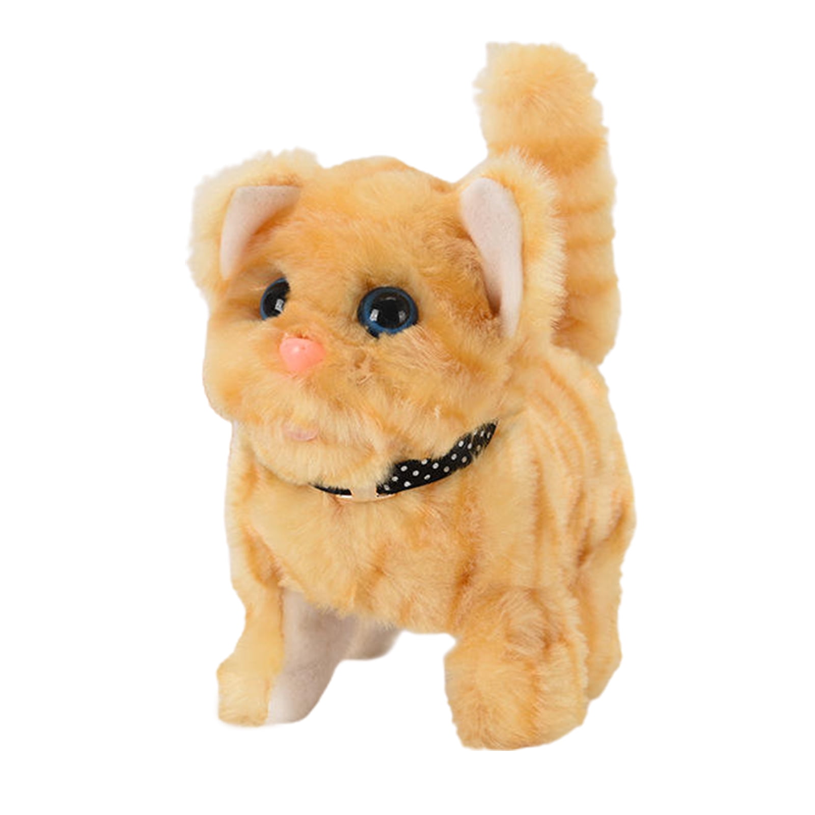 Walking Cat Stuffed Animal Electric Cat Plush Toy Electric Toy ...