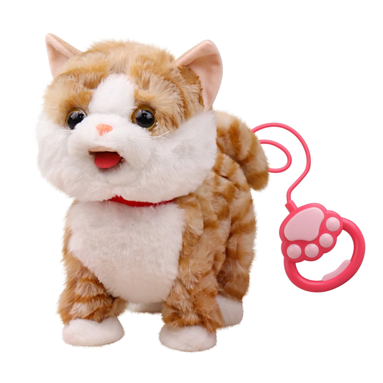 Walking Cat Toy for Girl Licking Barking Cat , Repeat What You Say ...