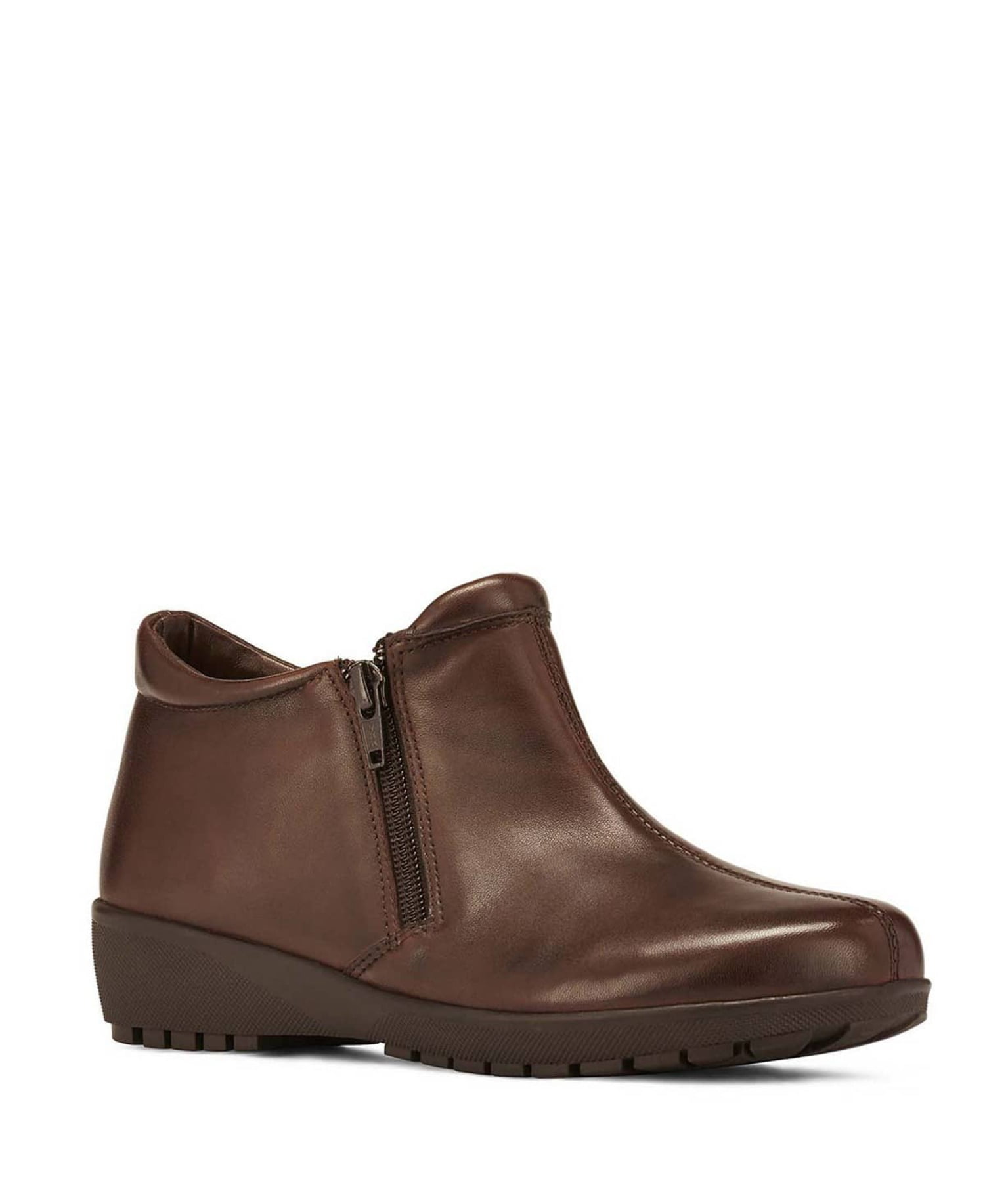 Walking Cradles Women's Brown Leather Zeno Booties - Walmart.com
