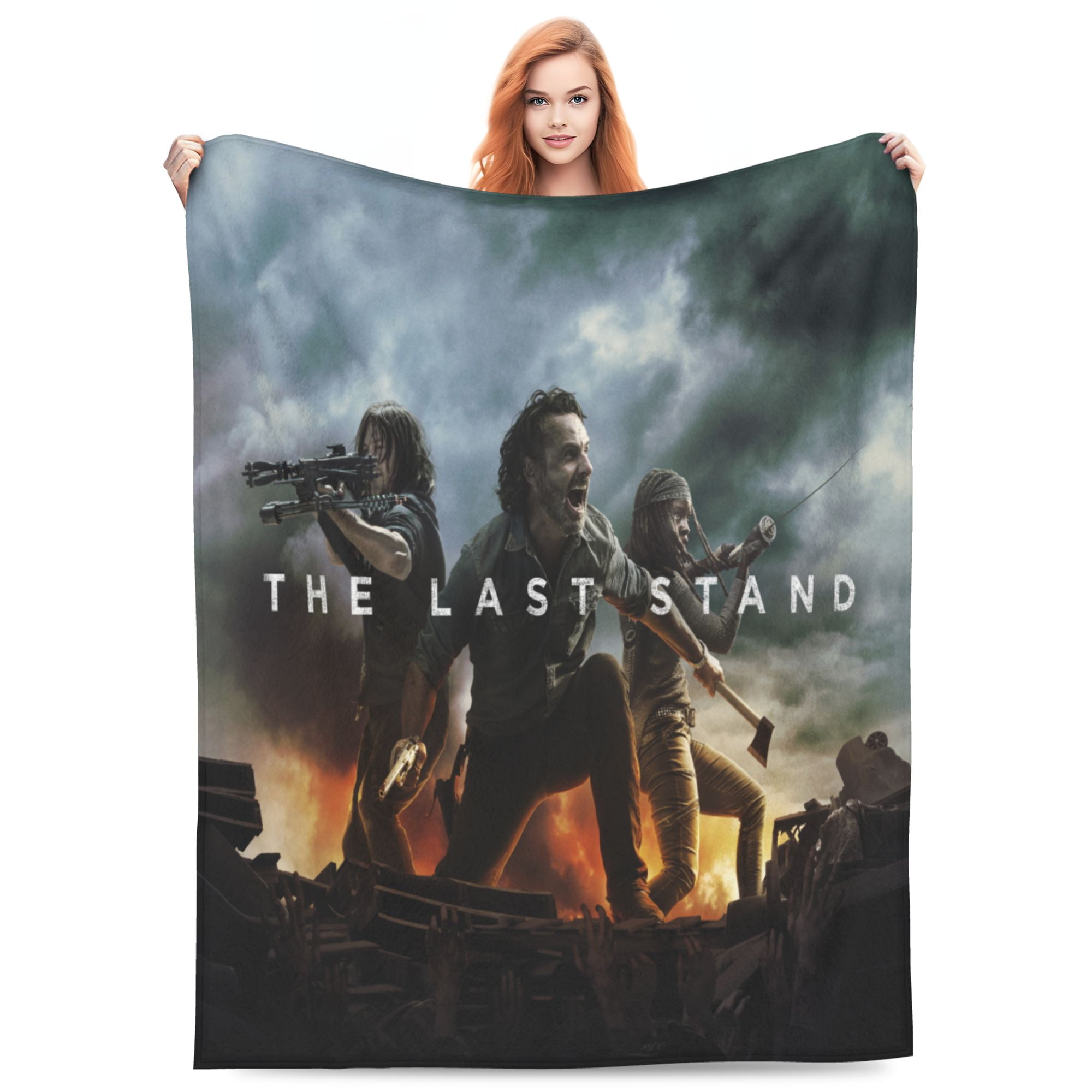 Walking Dead Bed Blanket Super Soft Fleece Throw Blanket Lightweight ...