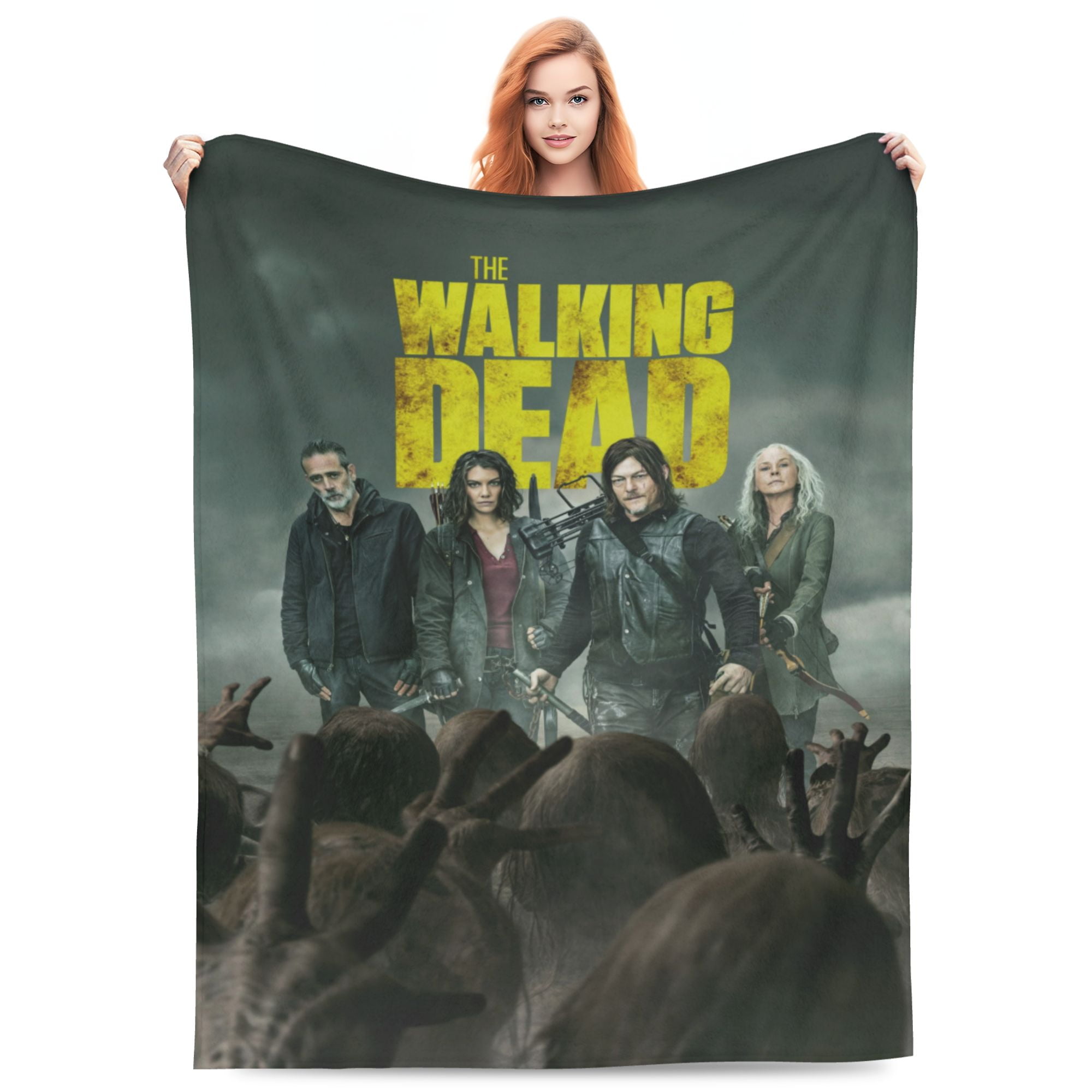 Walking Dead Bed Blanket Super Soft Fleece Throw Blanket Lightweight ...