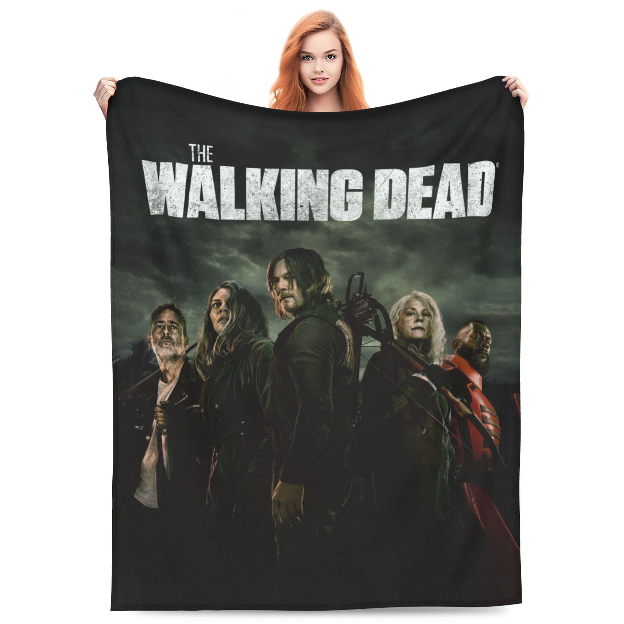 Walking Dead Bed Blanket Super Soft Fleece Throw Blanket Lightweight ...