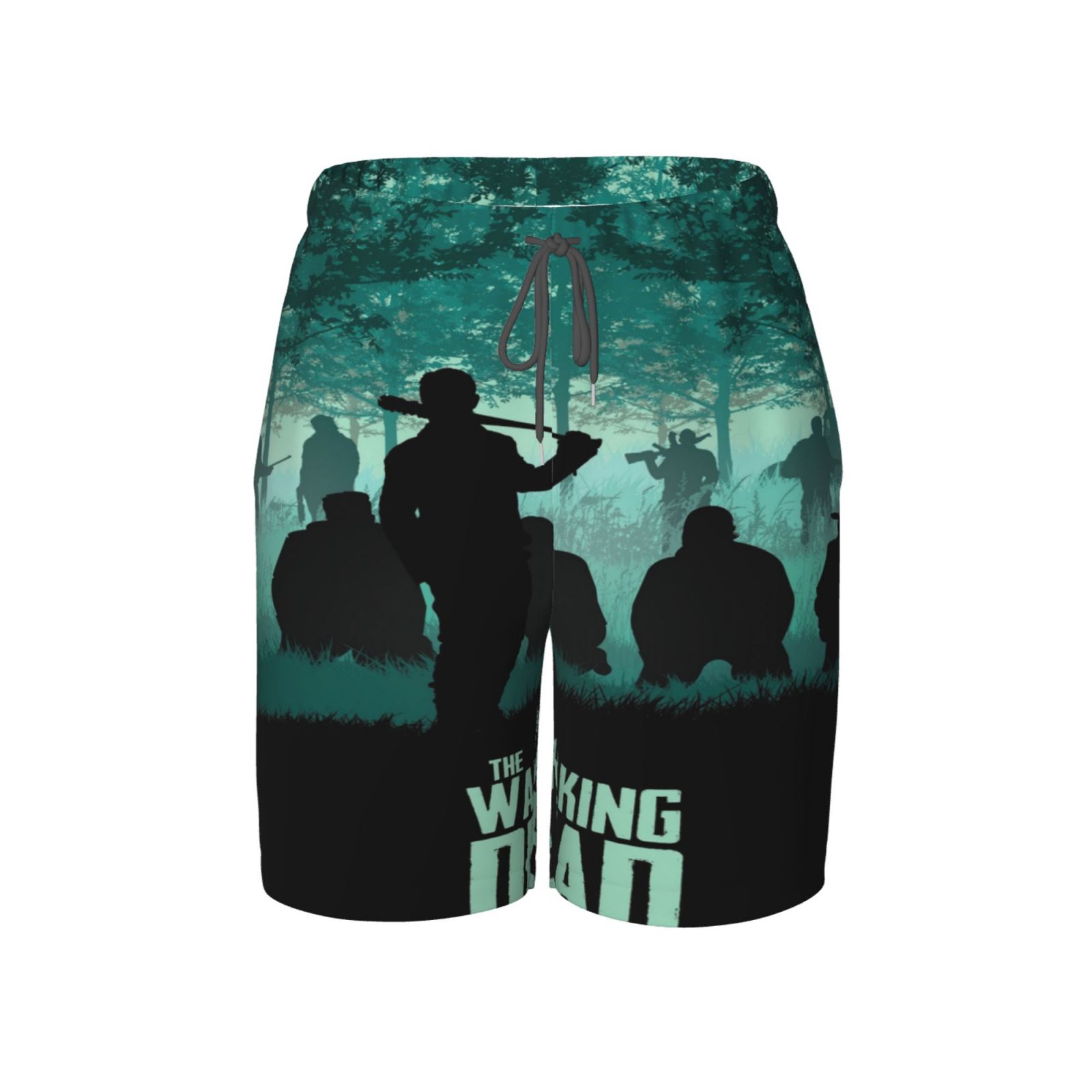 Walking Dead Boys Swim Trunks with Mesh Liner Bathing Suits Quick Dry ...