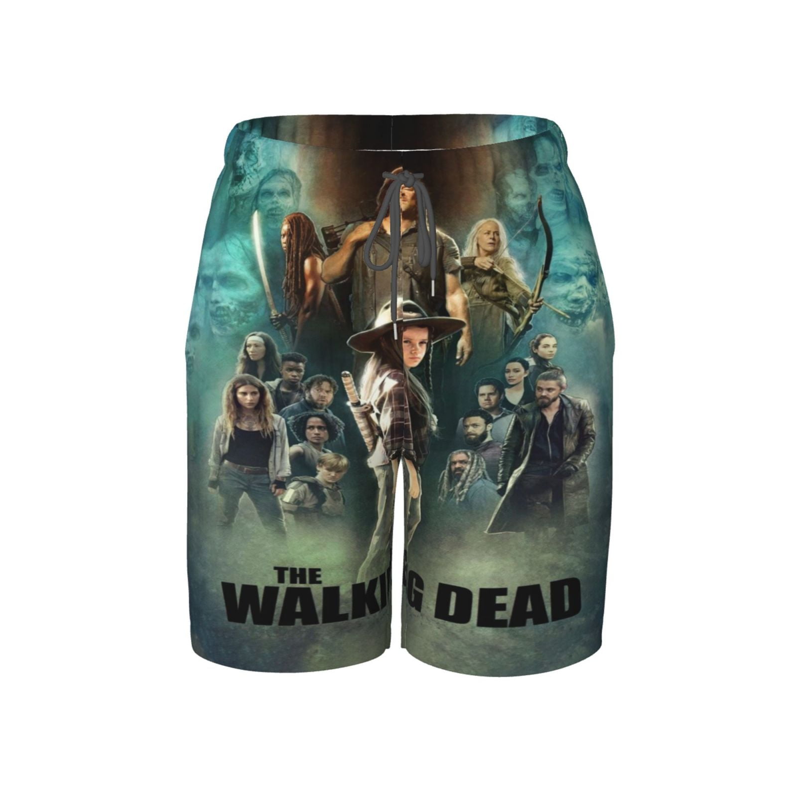 Walking Dead Boys Swim Trunks with Mesh Liner Bathing Suits Quick Dry ...