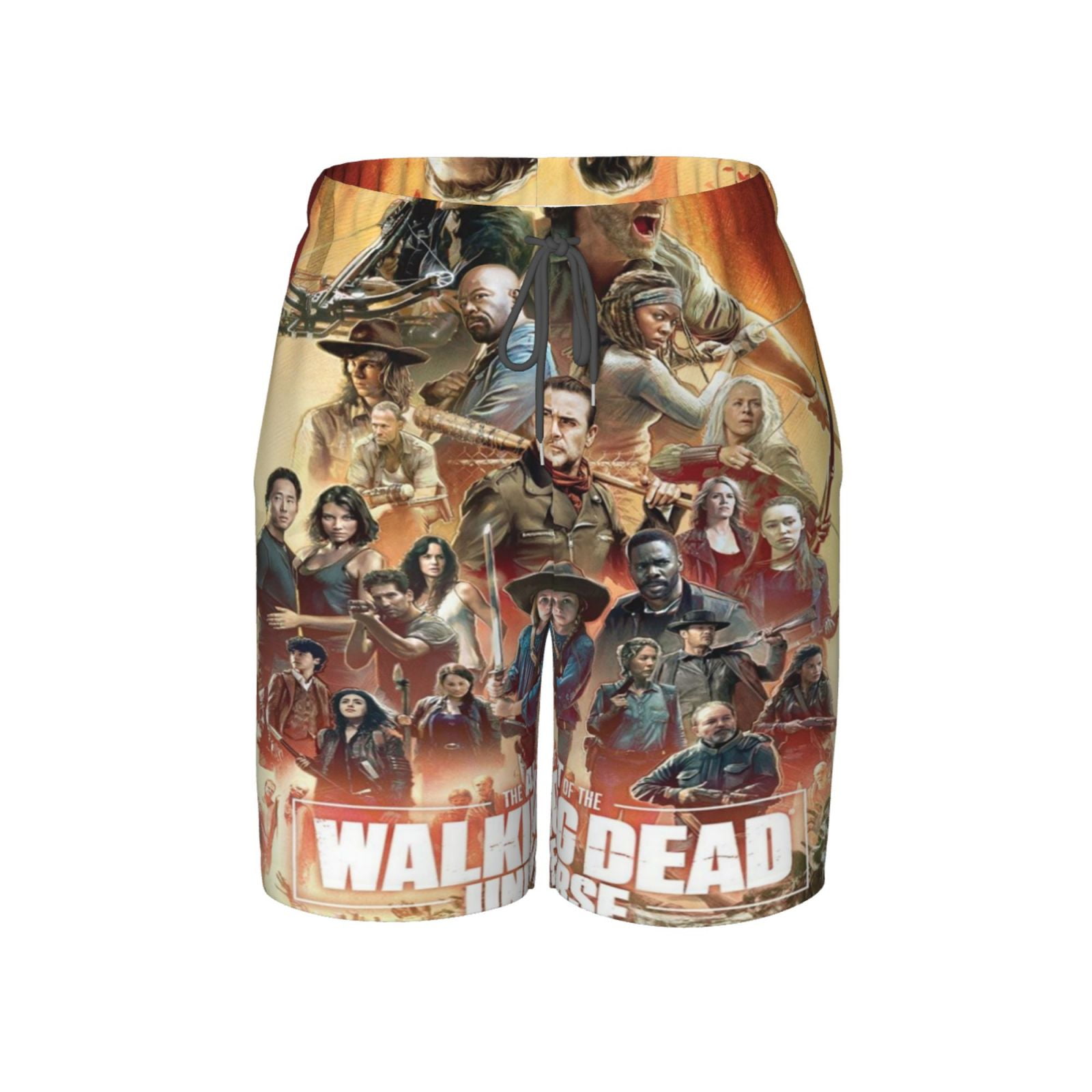 Walking Dead Boys Swim Trunks with Mesh Liner Bathing Suits Quick Dry ...