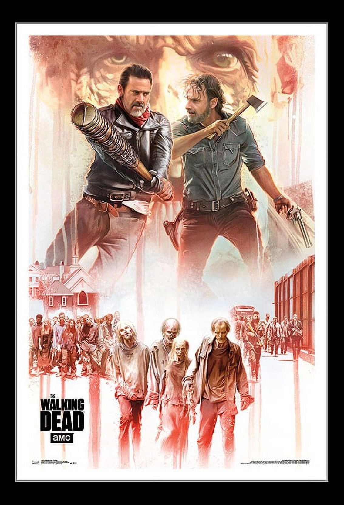 Walking Dead - Collage Laminated & Framed Poster Print (22 x 34 ...