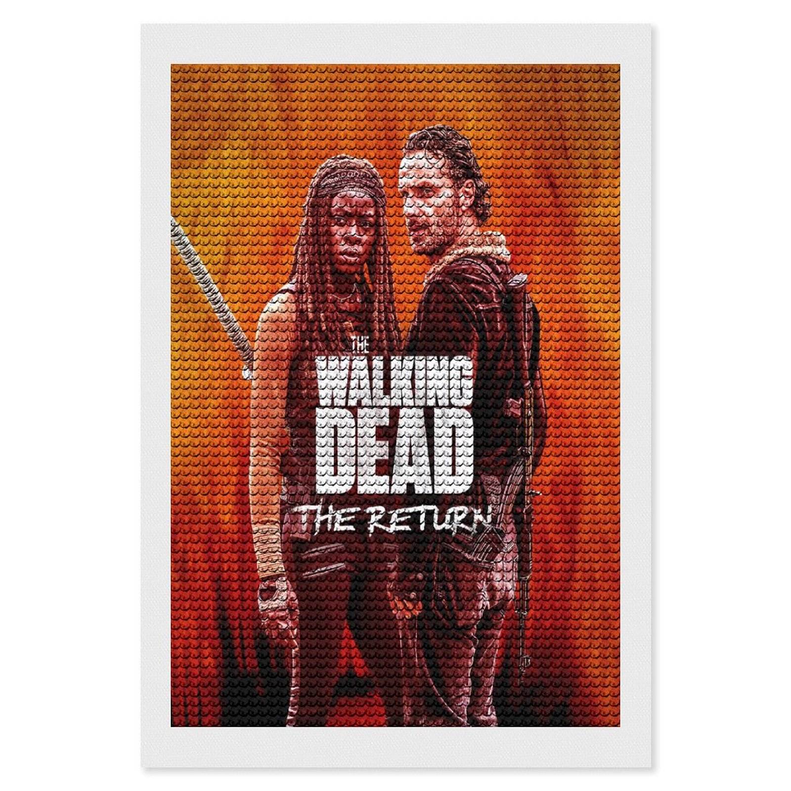 Walking Dead Diamond Art Kits for Adults Cartoon 5D DIY Diamond Art ...