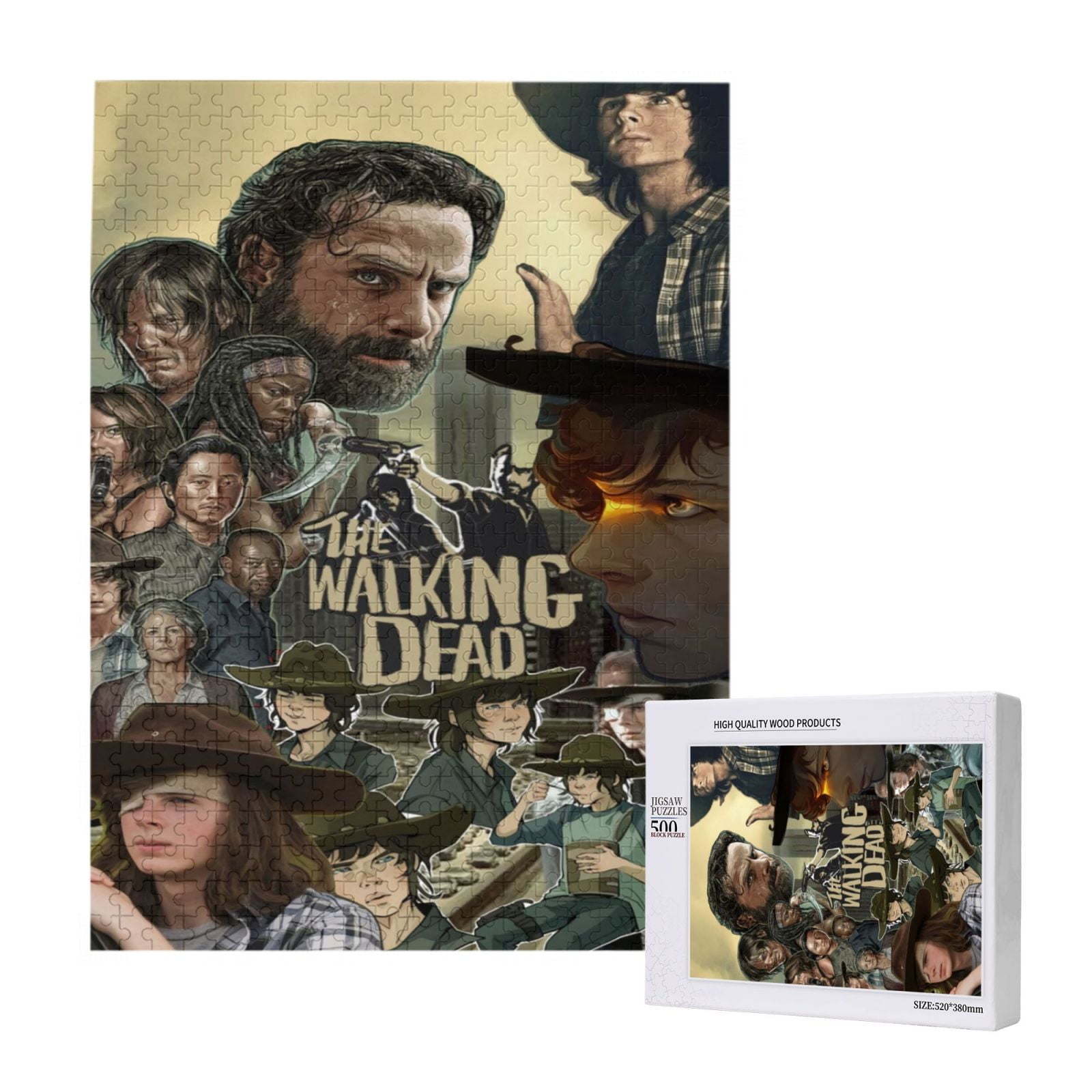 Walking Dead Jigsaw Puzzles, 500 Pieces Colorful Wooden Puzzle Toys ...