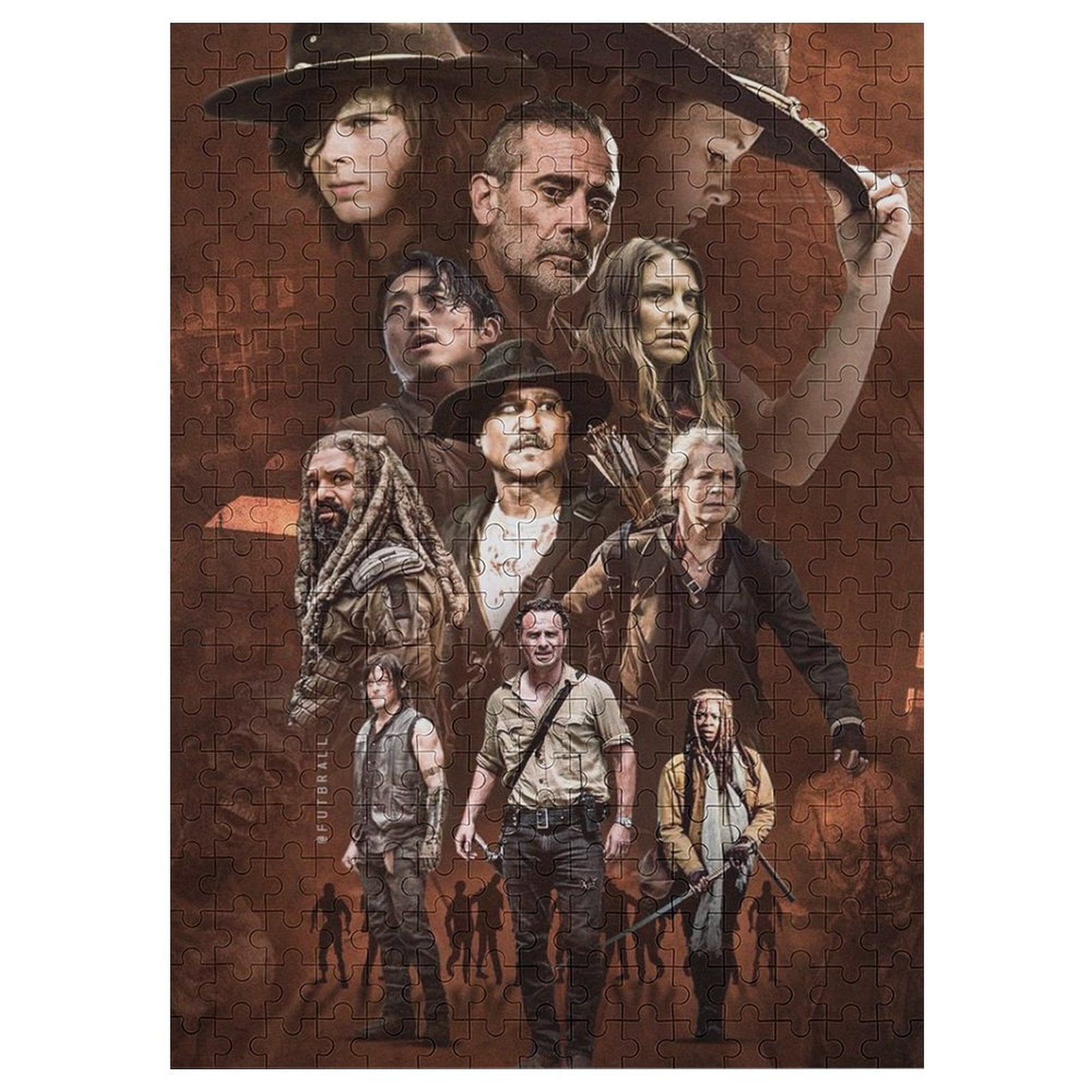 Walking Dead Picture Puzzle 300 PCS Wooden Puzzle Artwork Jigsaw ...