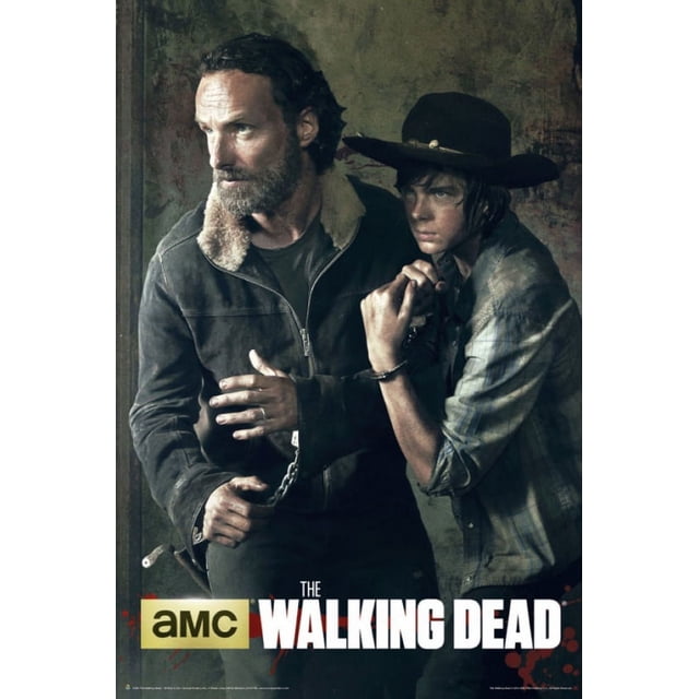 Walking Dead Rick & Carl Laminated Poster (24 x 36) - Walmart.com