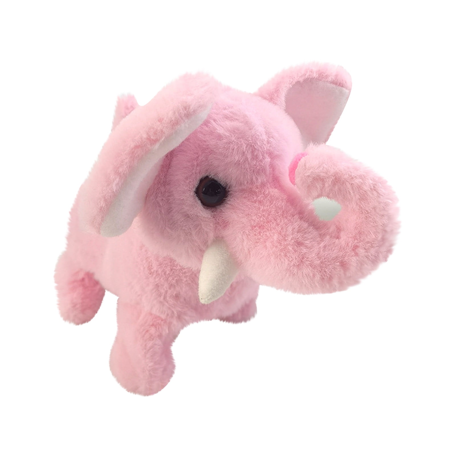 Walking Elephant Plush Toy with Sound, Interactive Stuffed Animal Doll ...