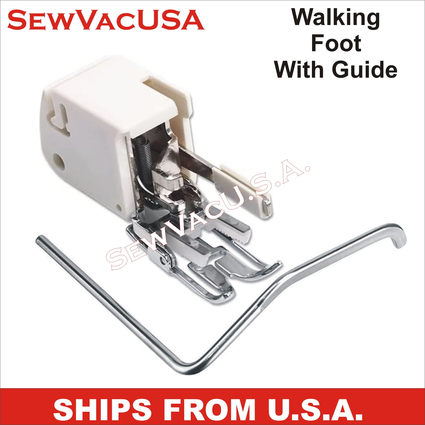 Walking / Evenfeed Foot With Guide Fits SINGER Model HD6600 & HD6800C ...