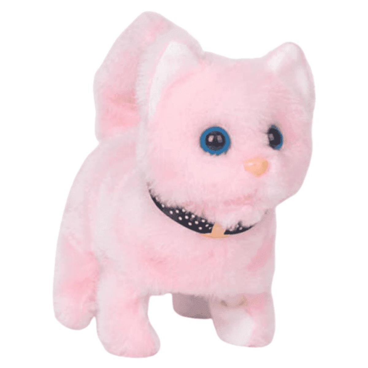 Walking Kitty Plush Toy Electric Interactive Cat Stuffed Animal Meowing ...