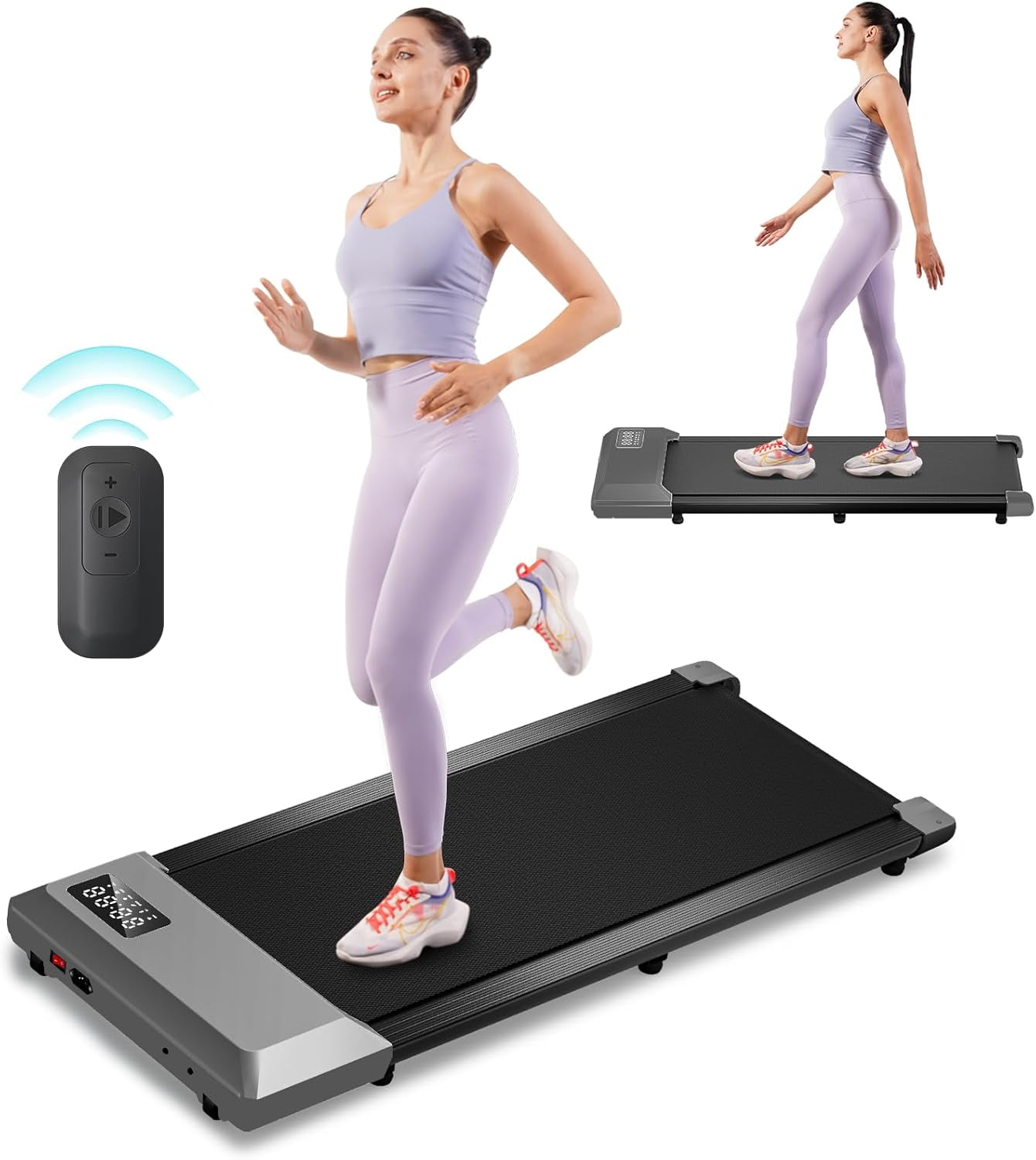 Walking Pad, 2024 Upgraded Smart Under Desk Treadmill, Mini Treadmill ...