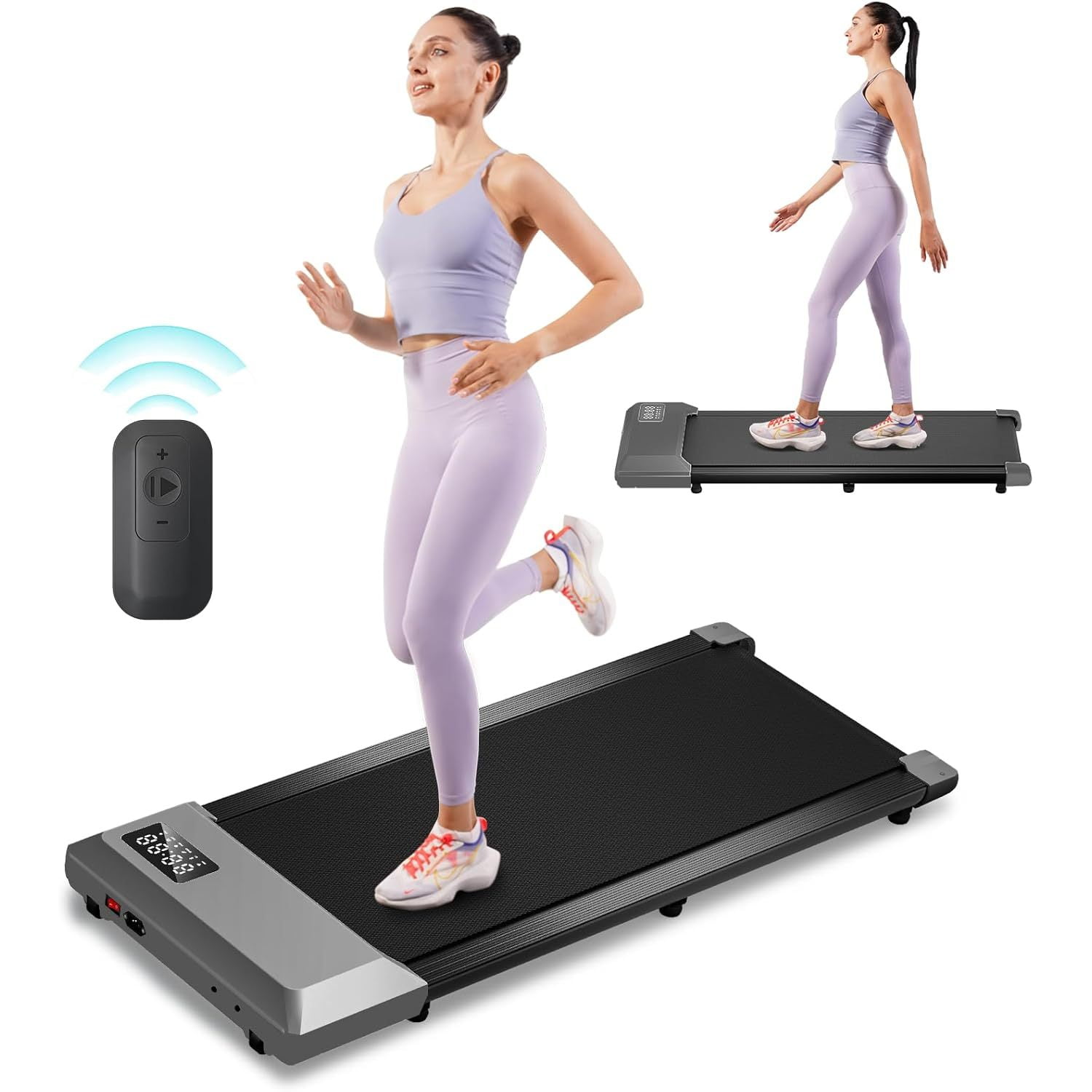 Walking Pad, 2024 Upgraded Smart Under Desk Treadmill, Mini Treadmill ...