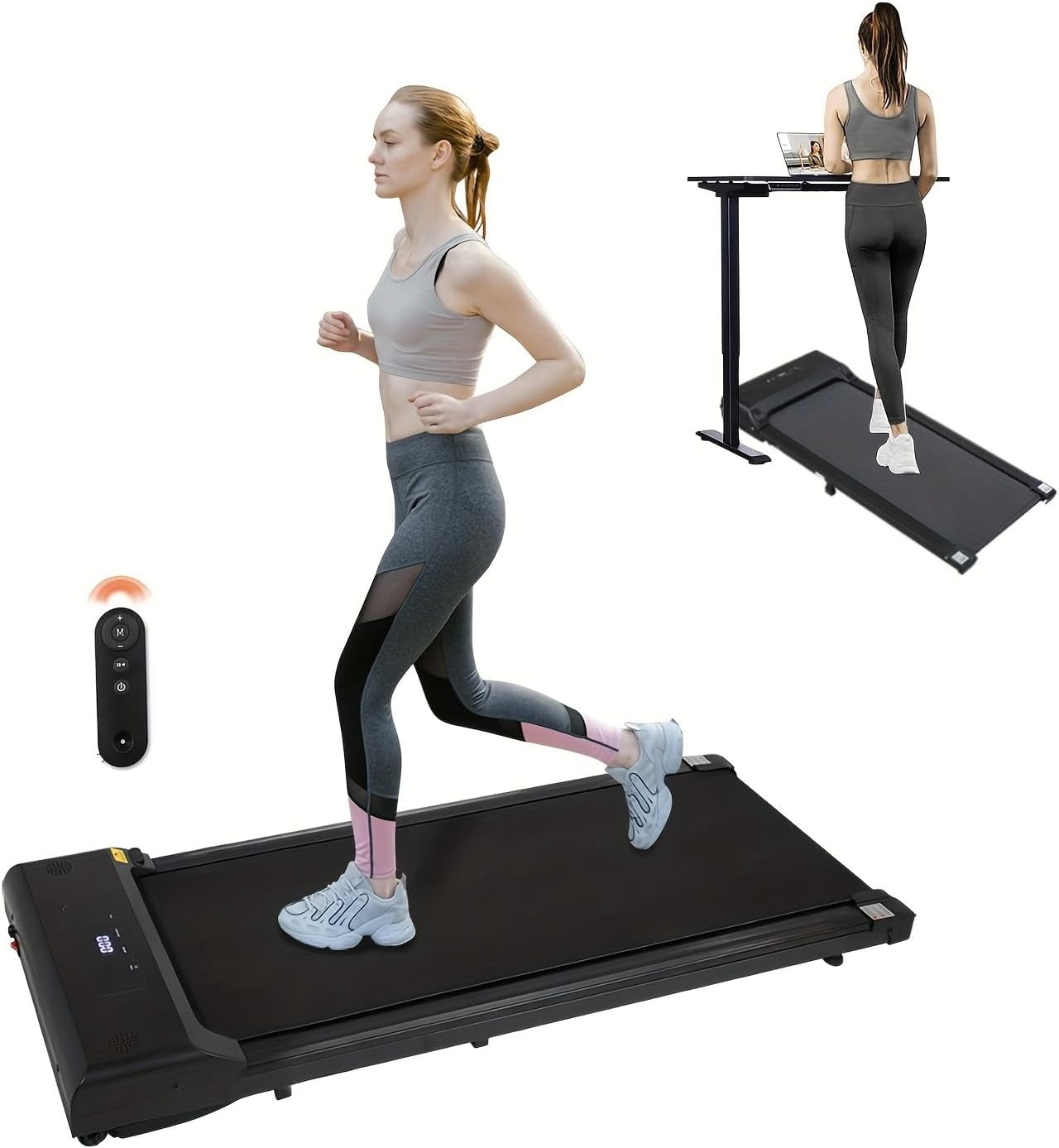 Walking Pad Under Desk Treadmill 3 in 1 Portable Small Treadmills for ...