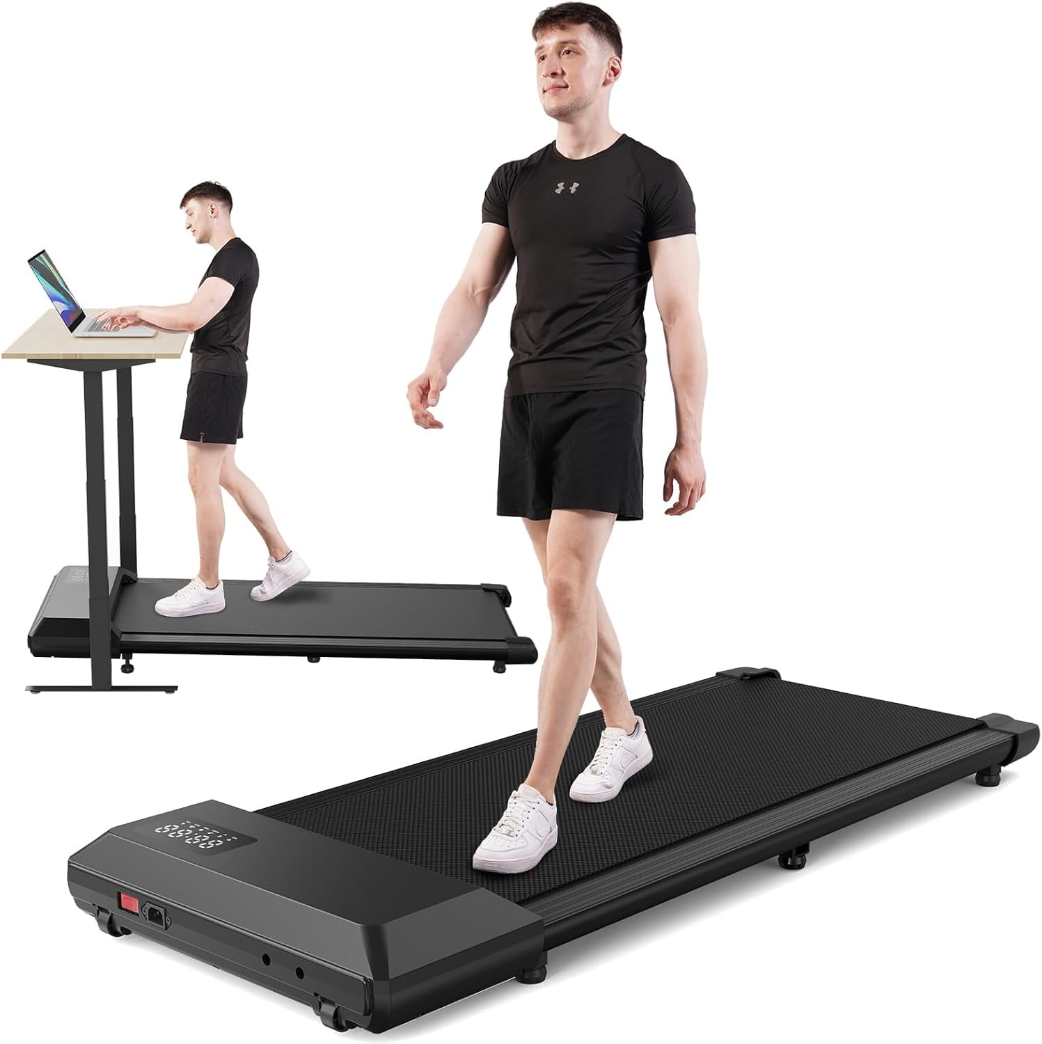 Walking Pad, Under Desk Treadmill, 3 in 1 Portable Treadmill with ...