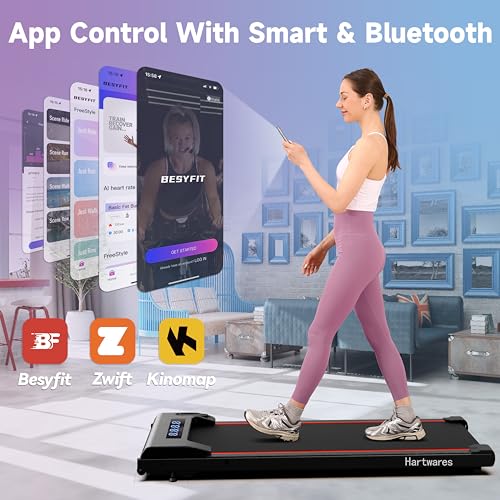 Walking Pad Under Desk Treadmill, Portable Mini Treadmill for Home ...
