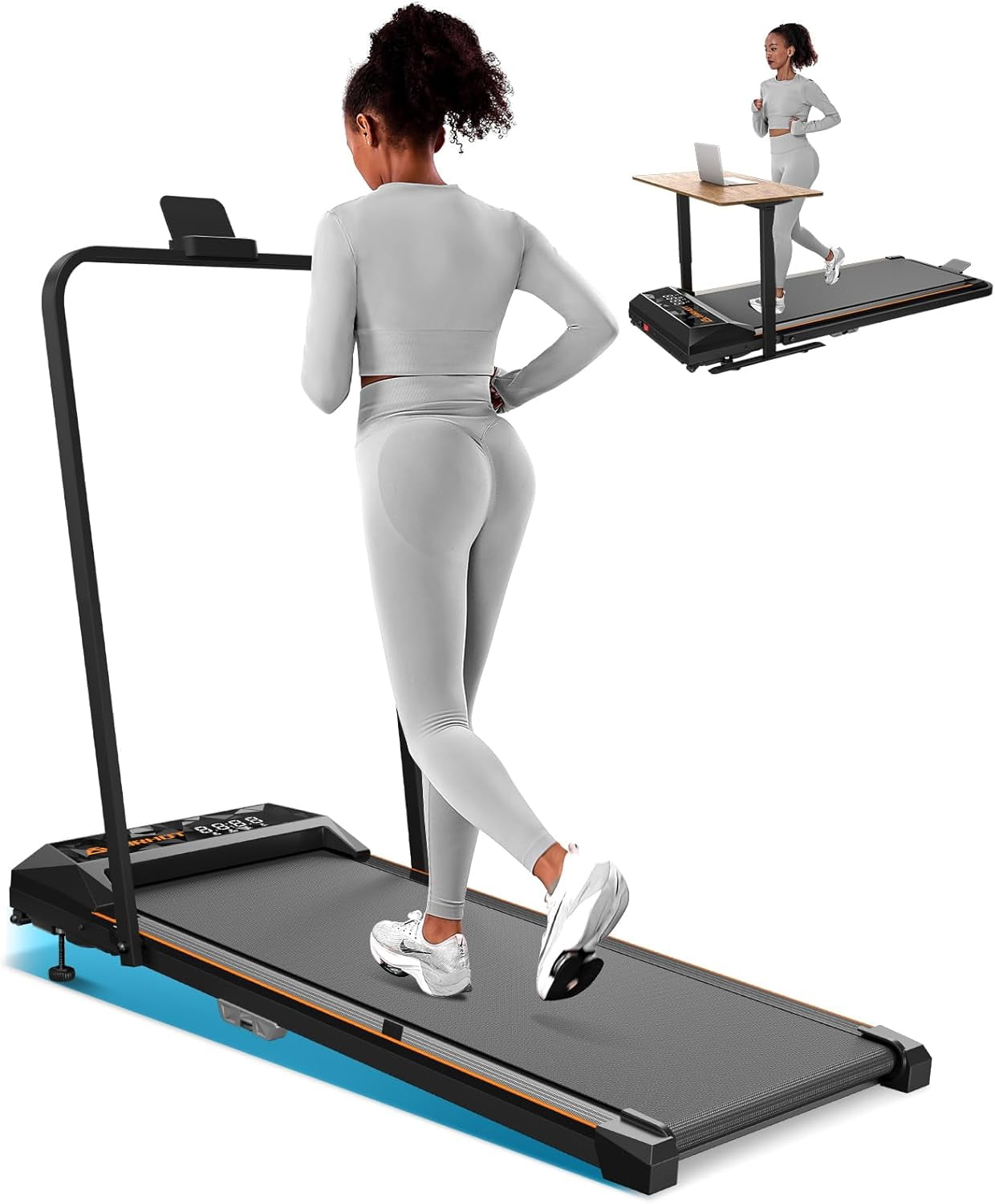 Walking Pad with Incline, Under Desk Treadmill, Portable Treadmills for ...
