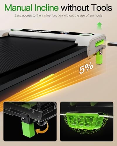 Walking Pad with Incline, Incline Treadmills for Home, 2.5 HP Under ...