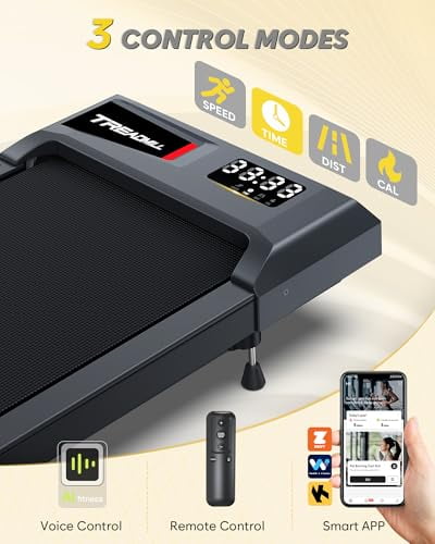 Walking Pad with Incline, Walking Pad Treadmill 300lb Capacity, Under ...