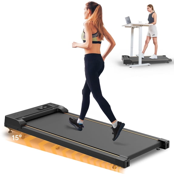 4 in 1 Walking Pad Treadmill with Incline, Under Desk Treadmills for ...