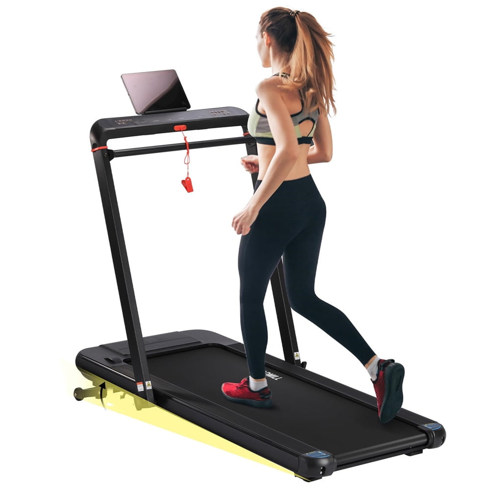 Walking Pad Treadmill with 15% Auto Incline and Handle Bar,Under Desk ...